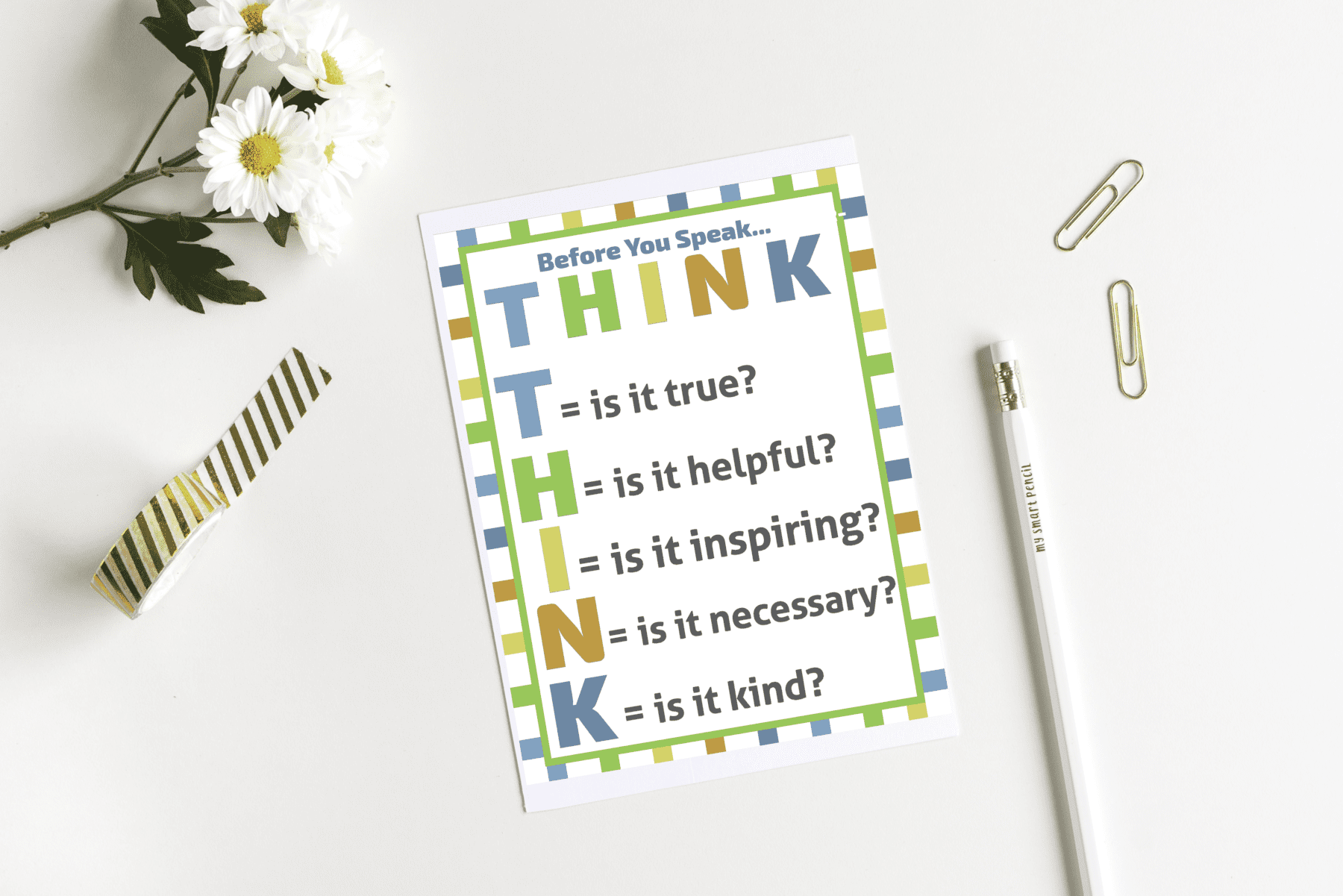 The THINK Method with Printable - The Beehive Connection