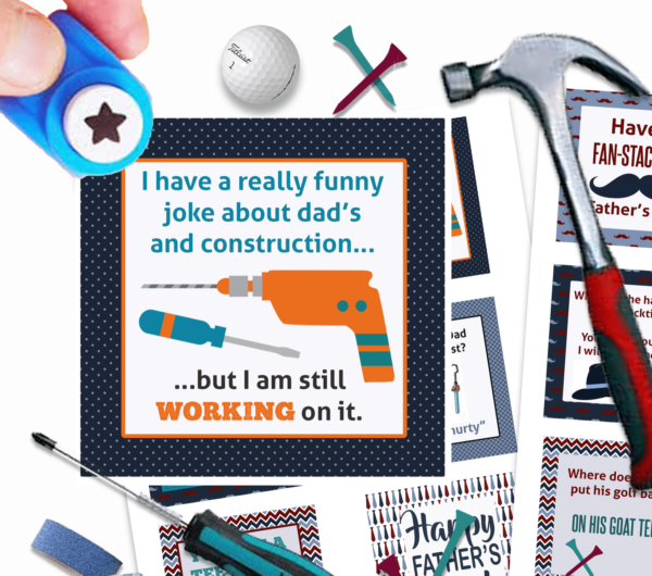 Father's Day Jokes gift tags FREE printables for every dad