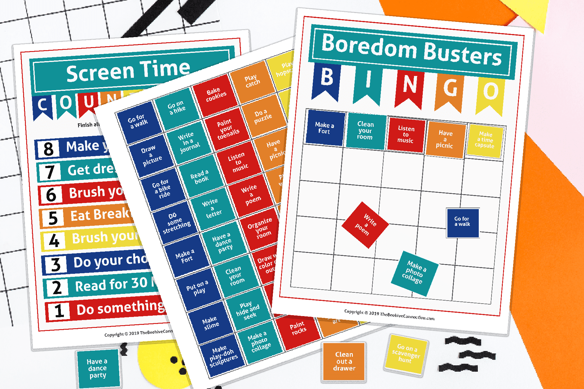 Stop Boredom FREE Printables - Screen Free Summer