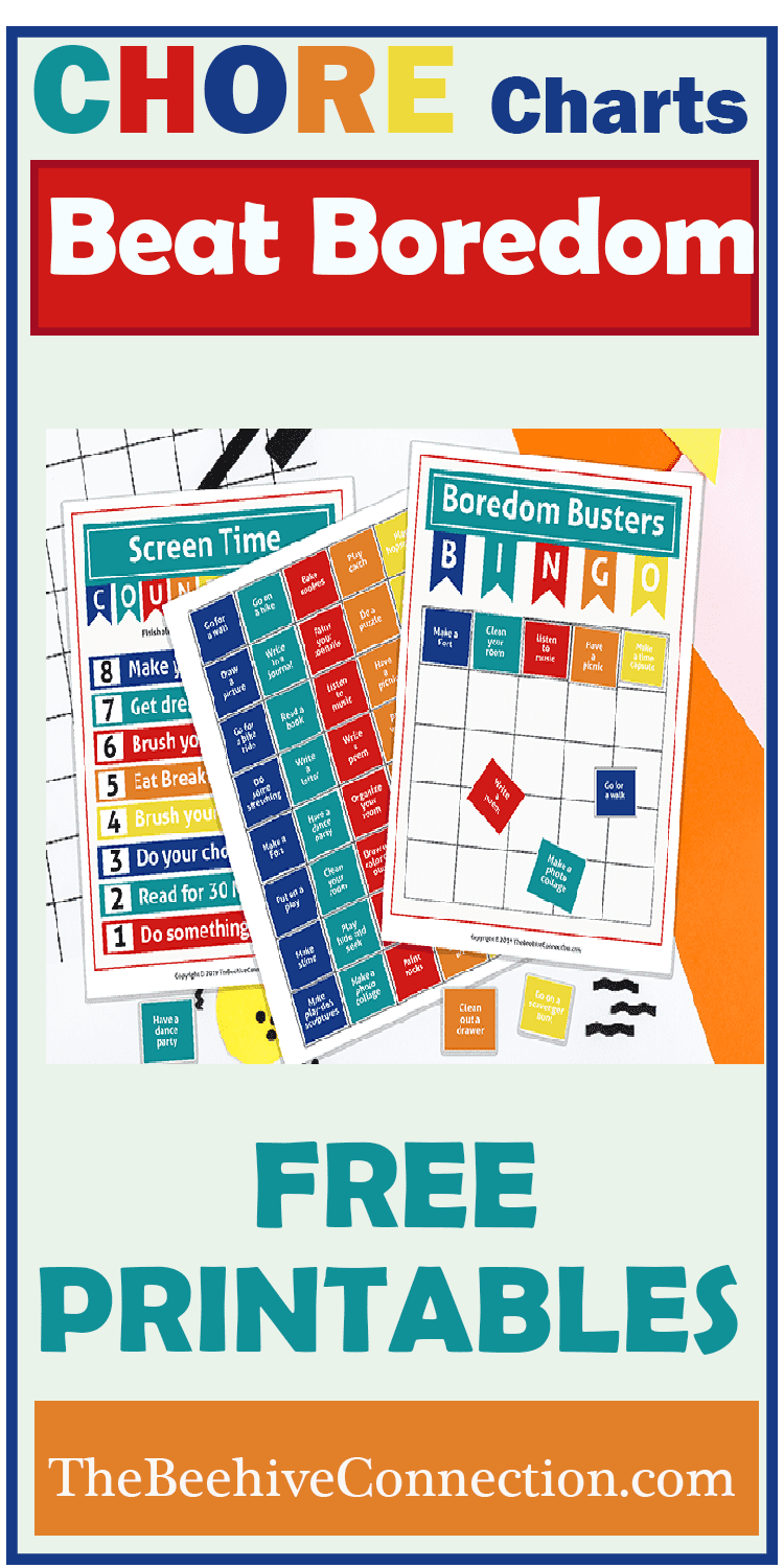 Stop Boredom FREE Printables - Screen Free Summer