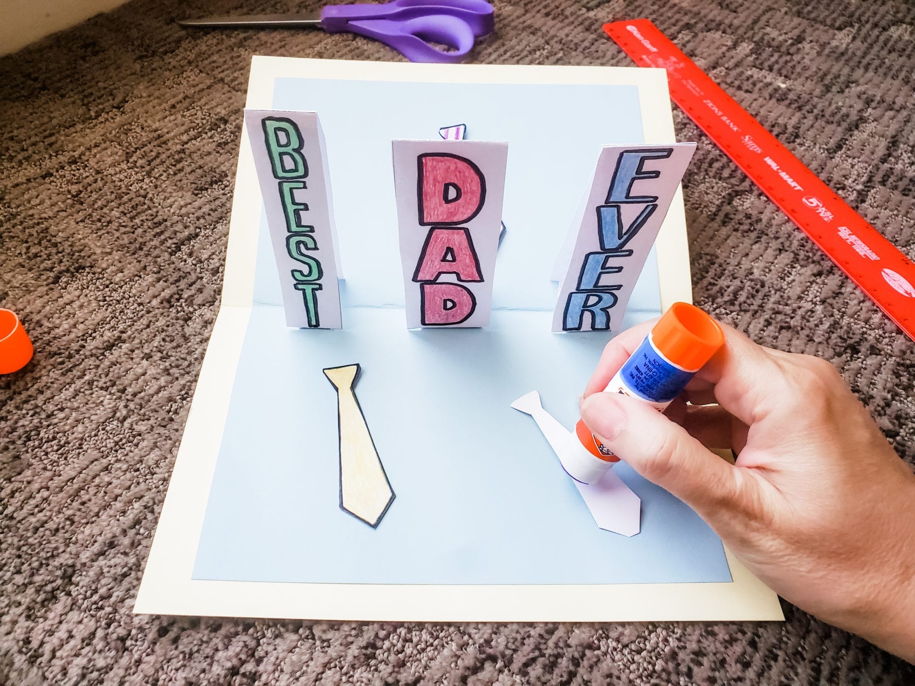 Super Easy Father's Day PopUp Card - The Beehive Connection