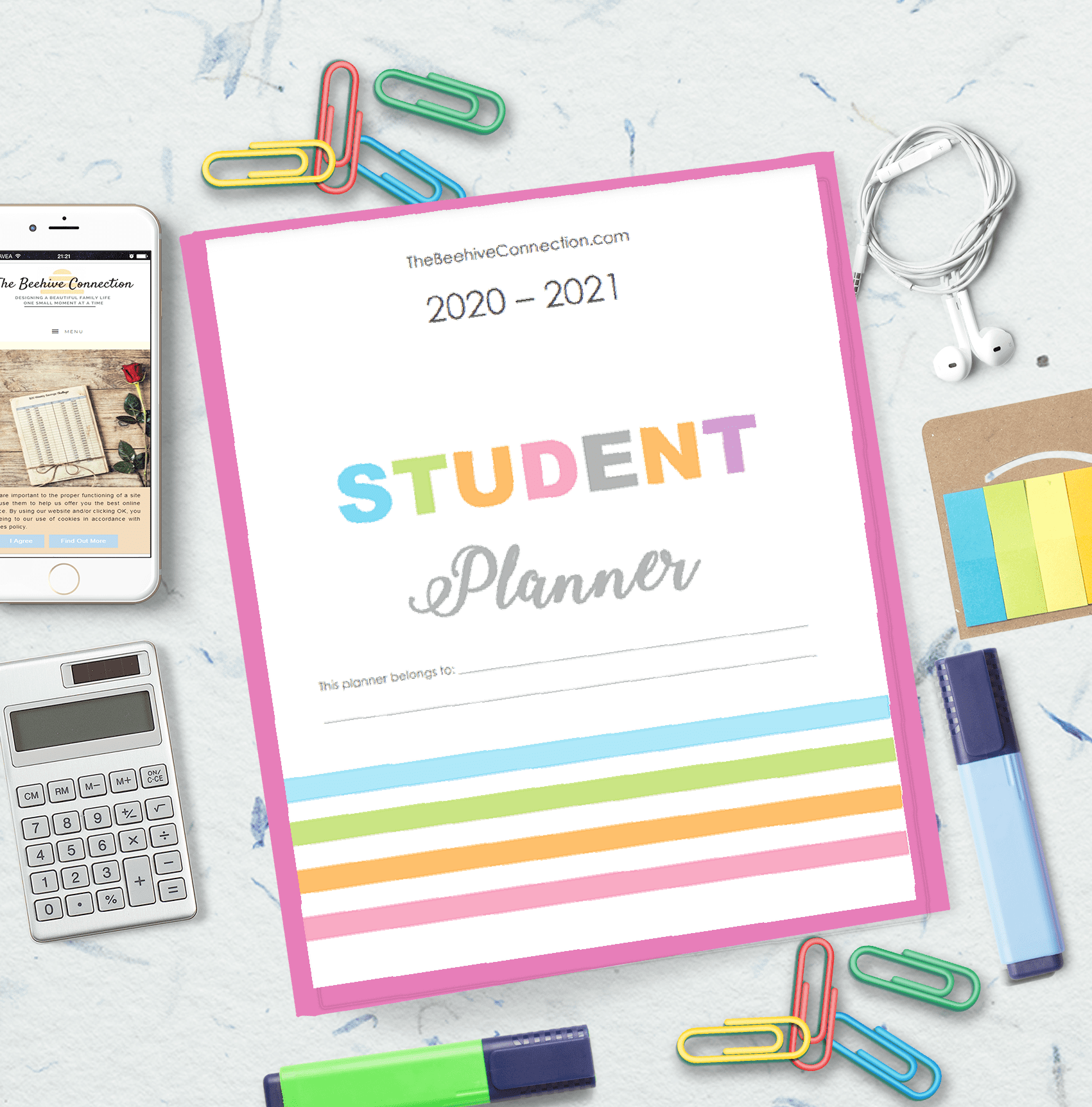 Free Student Planner Printable can download immediately