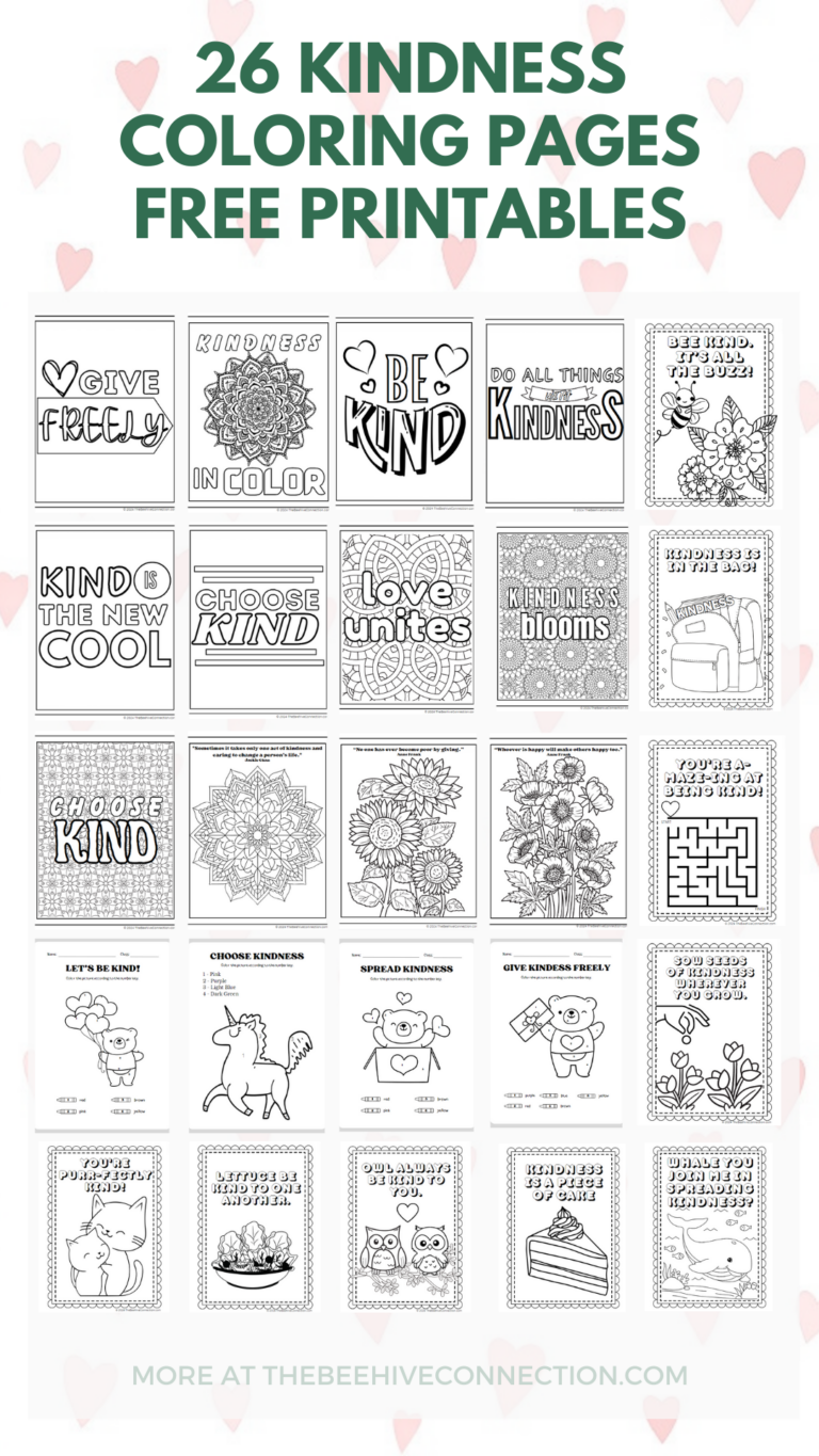 Spread Joy - 26 Free Kindness Coloring Pages for Kids and Adults - The ...