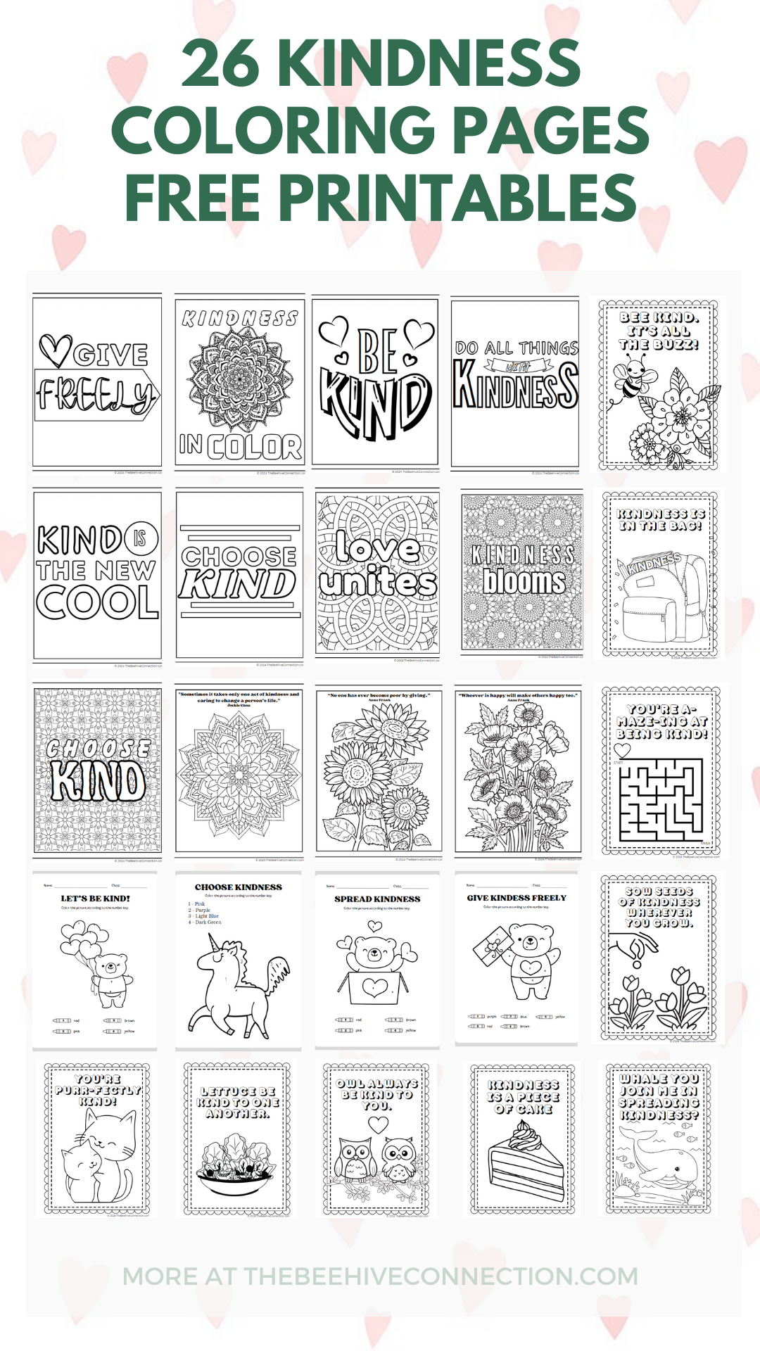 Spread Joy - 26 Free Kindness Coloring Pages for Kids and Adults - The ...
