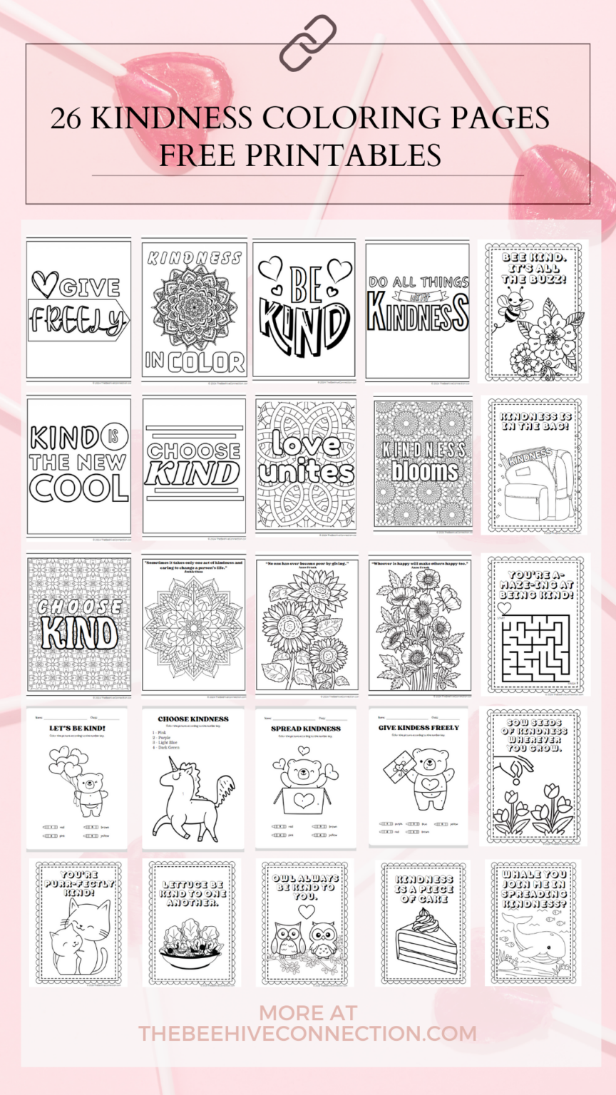 Spread Joy - 26 Free Kindness Coloring Pages for Kids and Adults - The ...