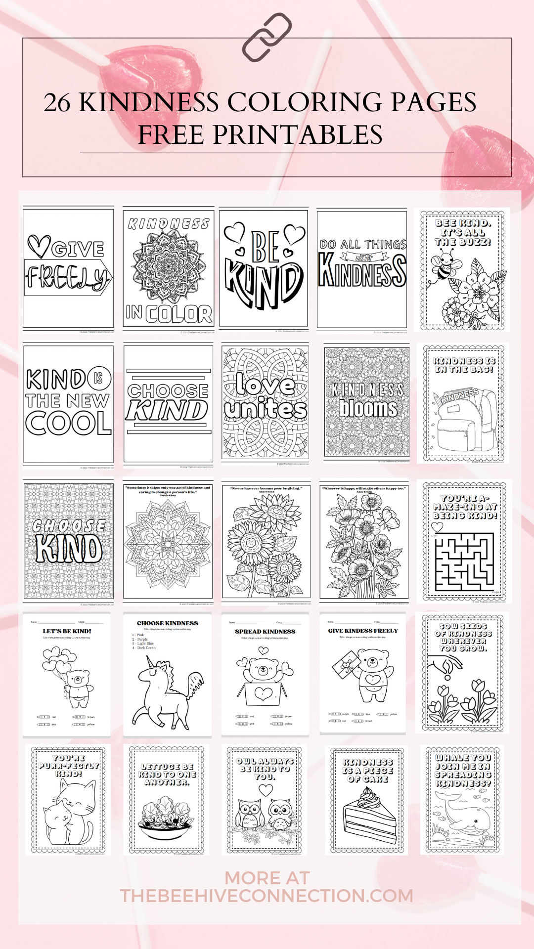 Spread Joy - 26 Free Kindness Coloring Pages for Kids and Adults - The ...