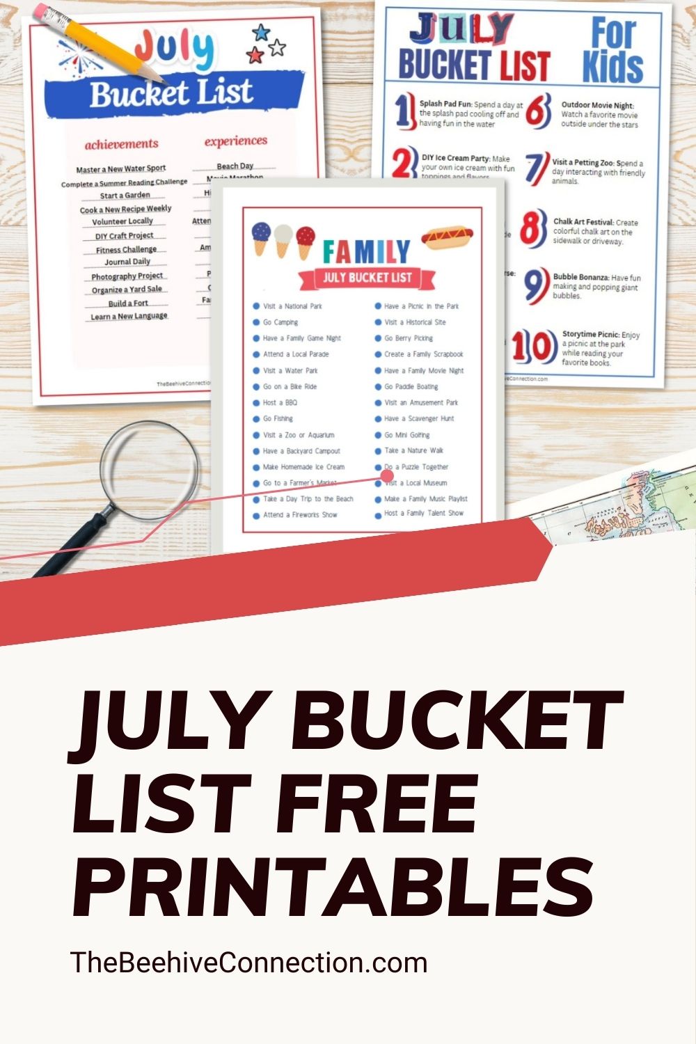 The Ultimate July Bucket List FREE Printable for Everyone