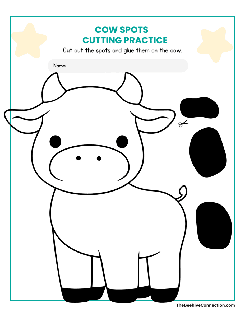 13 FREE Farm Animal Cutting Worksheets