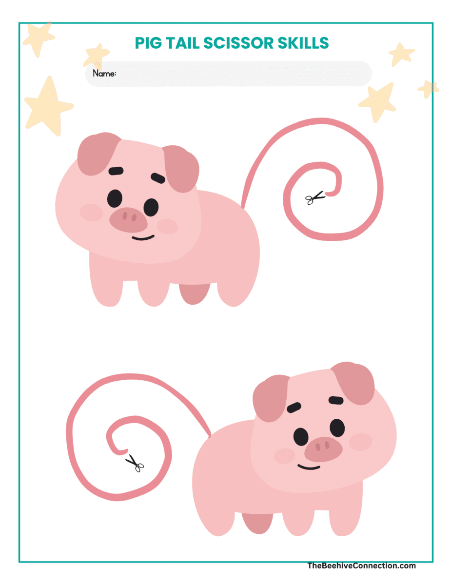 13 FREE Farm Animal Cutting Worksheets